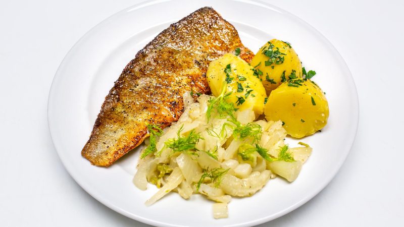 Seesaiblingsfilet mit gebratenem Fenchel - Kochgenossen